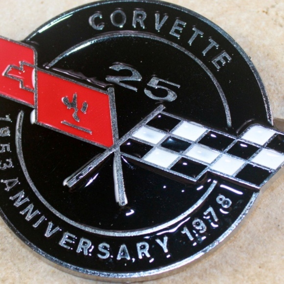 Accessories | Corvette 1978 25th Anniversary Nose Emblem | Poshmark